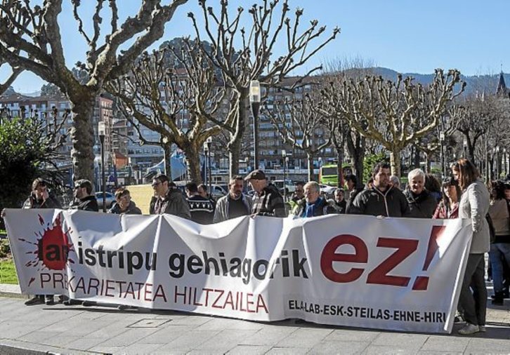 Langileen bizia interes ekonomikoen gainetik dagoela aldarrikatu dute ...