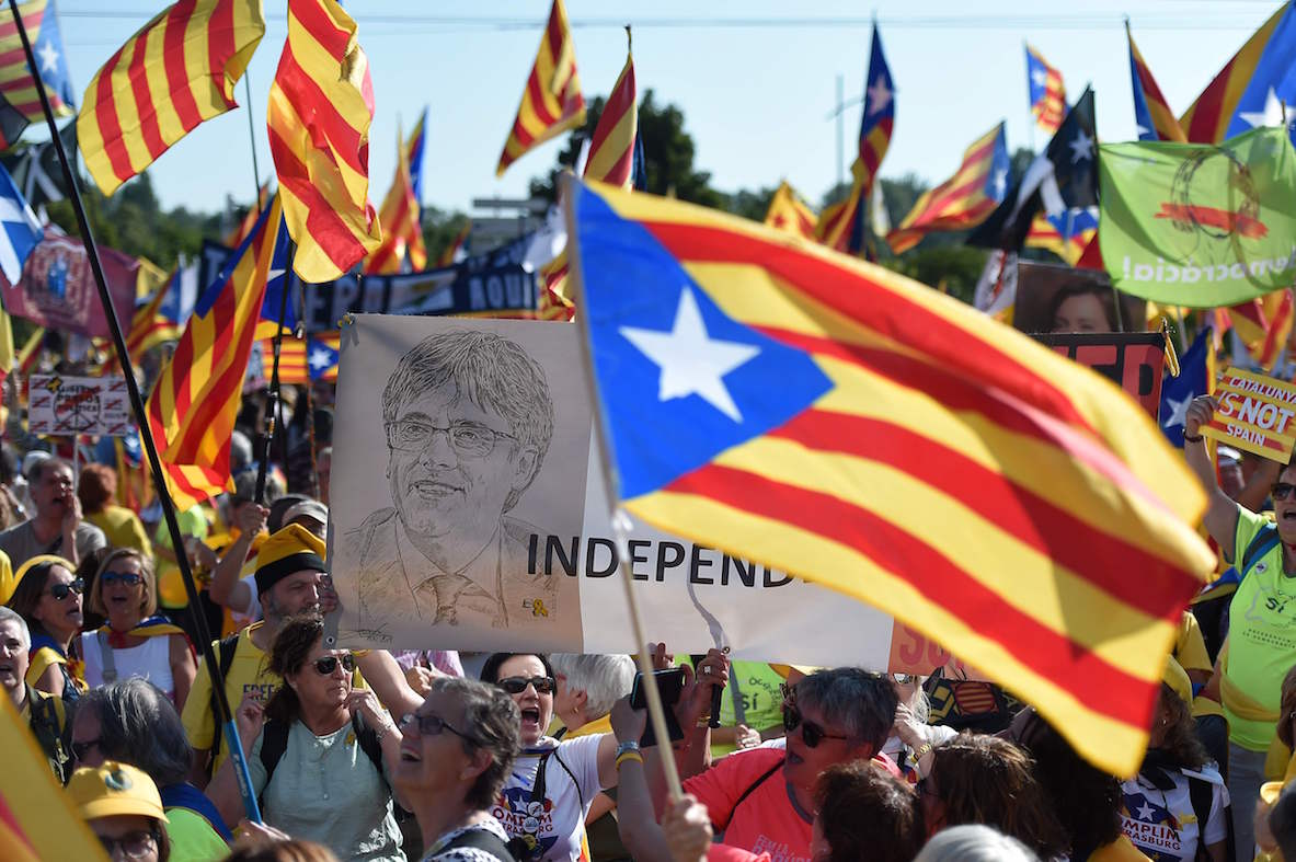 El independentismo catalán se manifiesta en Estrasburgo | Mundo | Naiz
