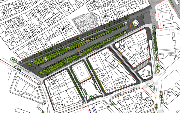 En enero empezará la reurbanización del paseo de Sarasate, con un presupuesto de 10,3 millones ...