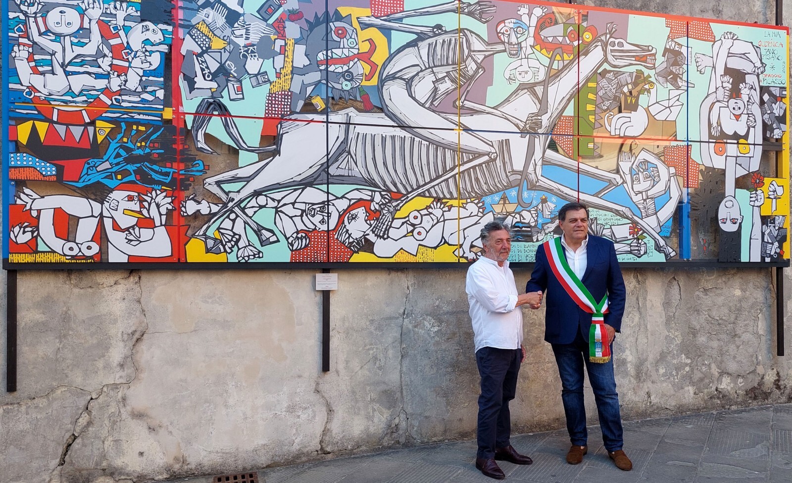 ‘Gernika’ lanaren bertsio koloretsuago batek Picasso omendu du Italiako ...