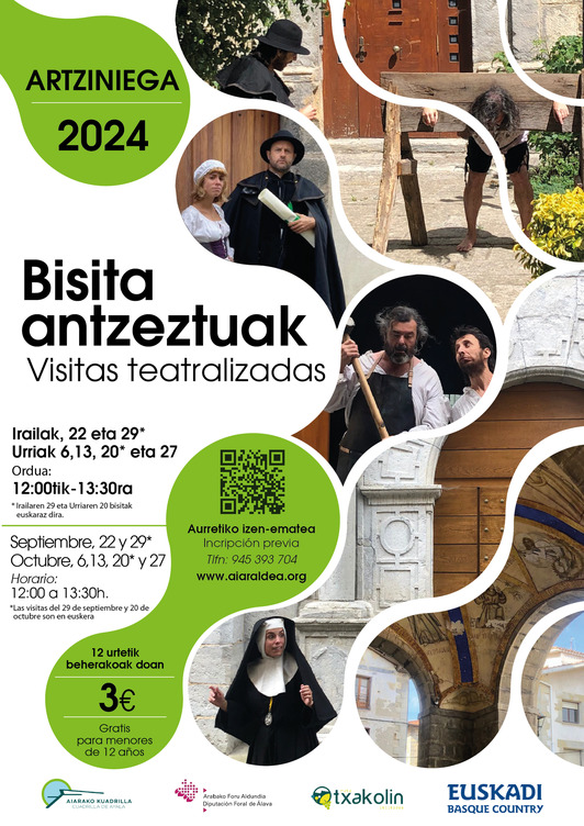 Bisita antzeztuen emanaldi berriak izango dira Artziniegan, herria ...