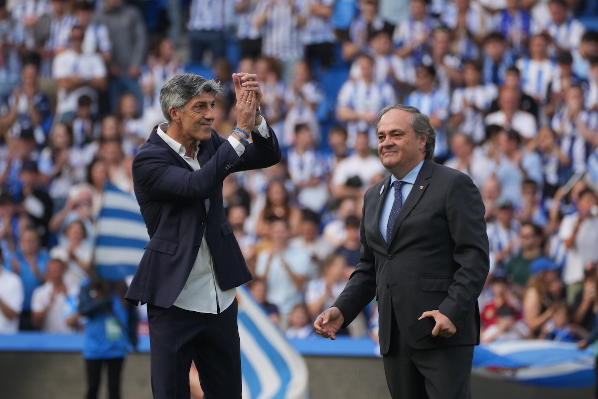 Goles y victoria en Anoeta para despedir con todos los honores a Imanol ...