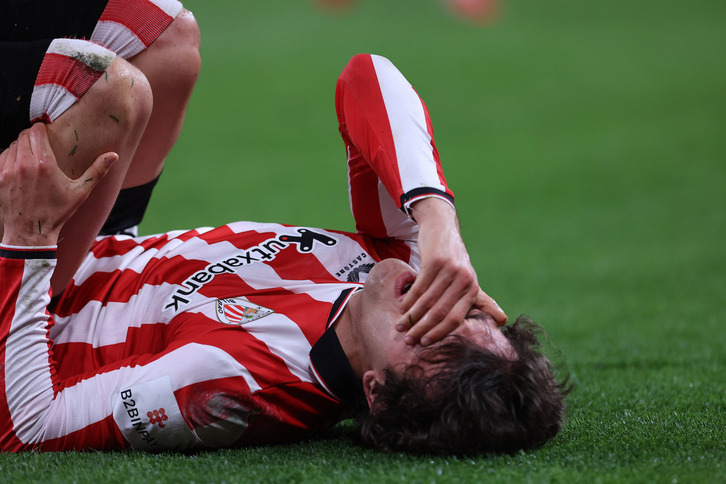 La temida lesión de rodilla de Unai Gómez ha quedado limitada a una ...